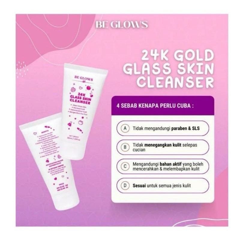 ORIGINAL HQ‼️ BE GLOW 24K GOLD CLEANSER GLASS SKIN BY BE GLOWS BEAUTY ...