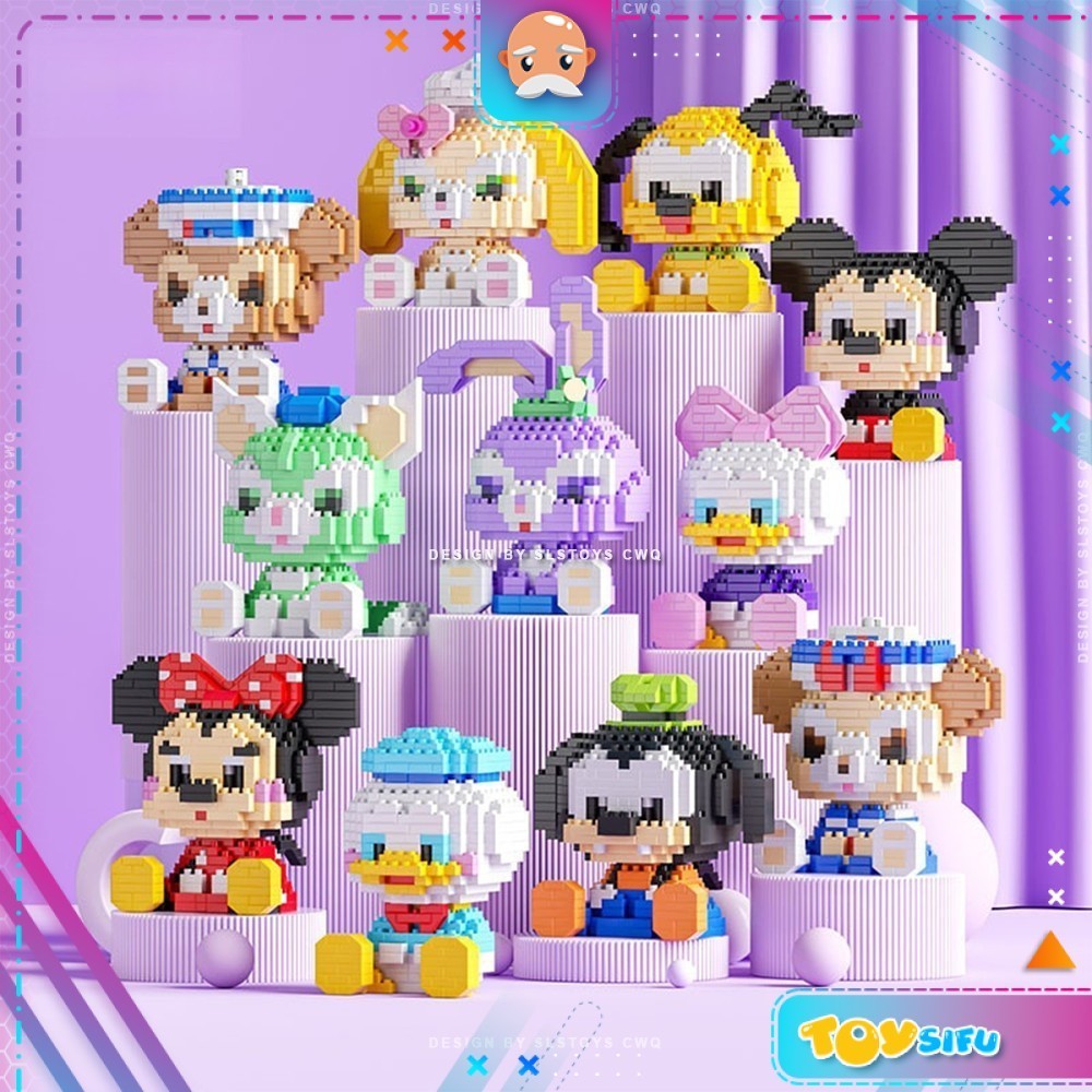 BRICKS MODELS Cute Cartoon Series Nano Block Mini Block Gift Decoration ...