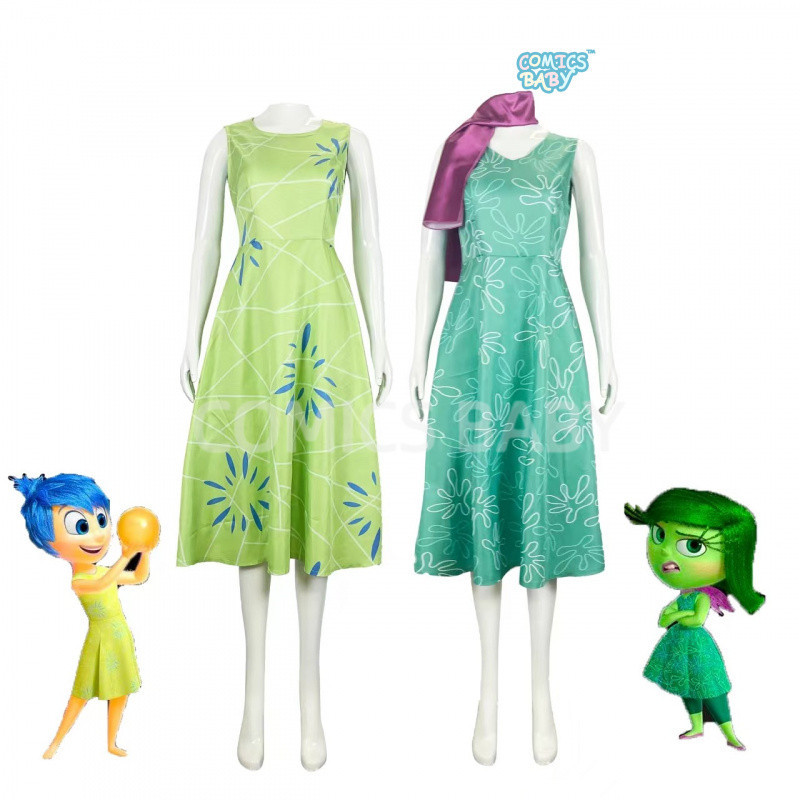 Inside Out 2 cosplay Costume Joy Disgust Anime Dress Performance ...