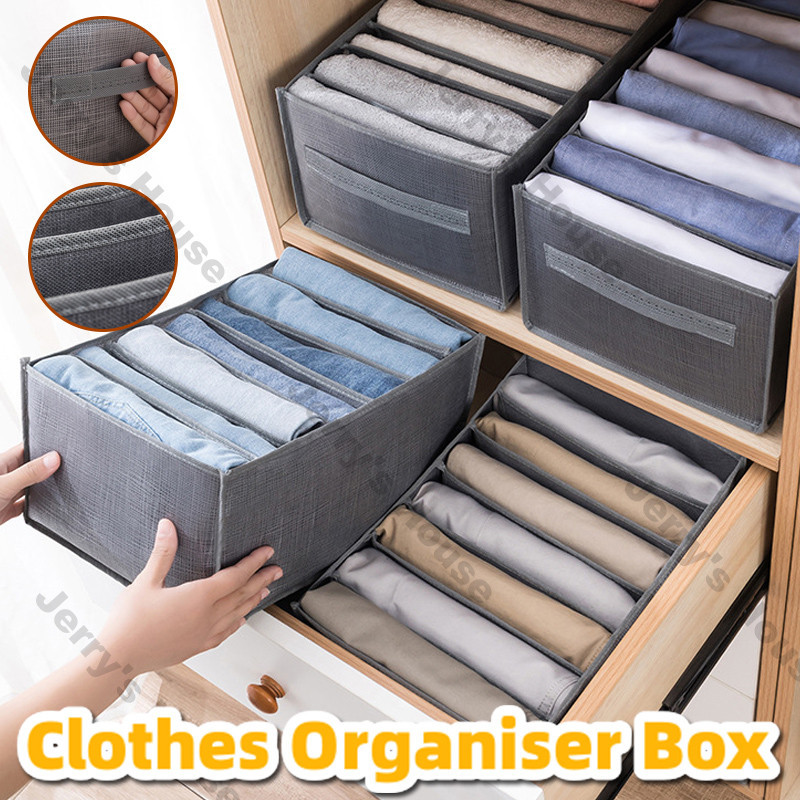 READYSTOCK 7/9 Grids Underwear Tudung Clothes Organiser Box Foldable ...