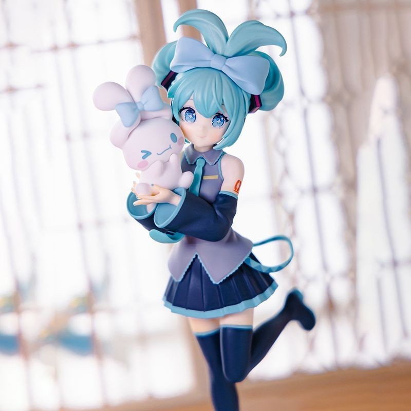 Hatsune Miku Anime Series Big-Eared Dog Figure Hatsune Girl Cute Two ...