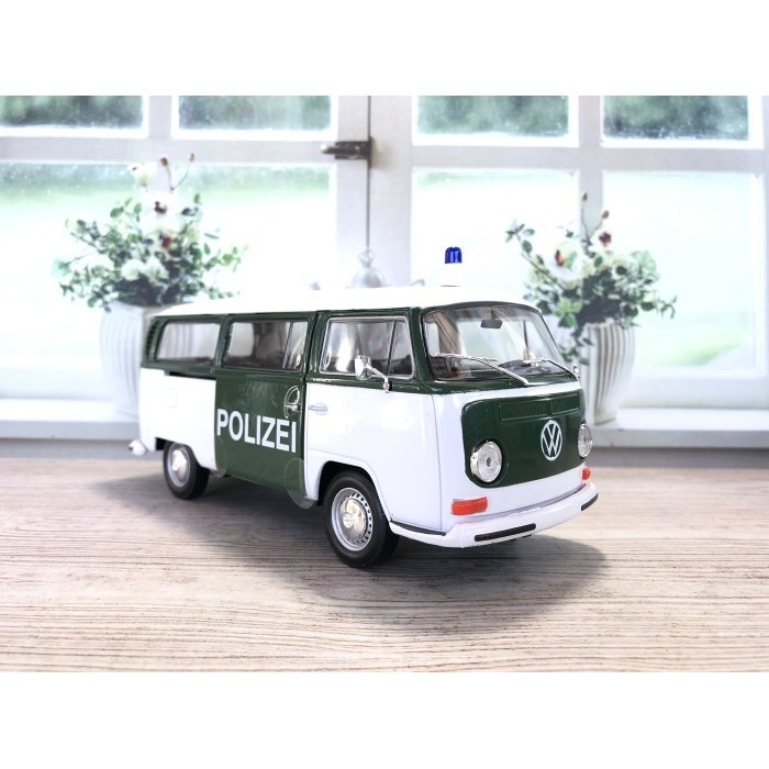 Volkswagen VW T2 PANEL BUS COMBI POLIZEI POLICE NEX WELLY 1:24 24 ...