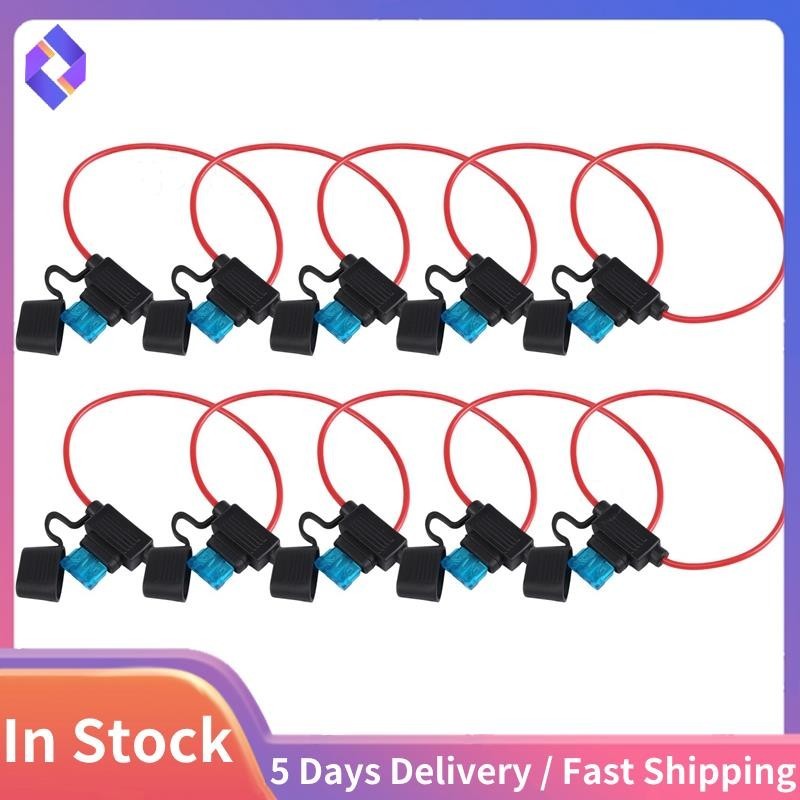 Inline Fuse Holder ATC/ATO Add-a-circuit Car Fuse Holder 10 Pack Fuse ...