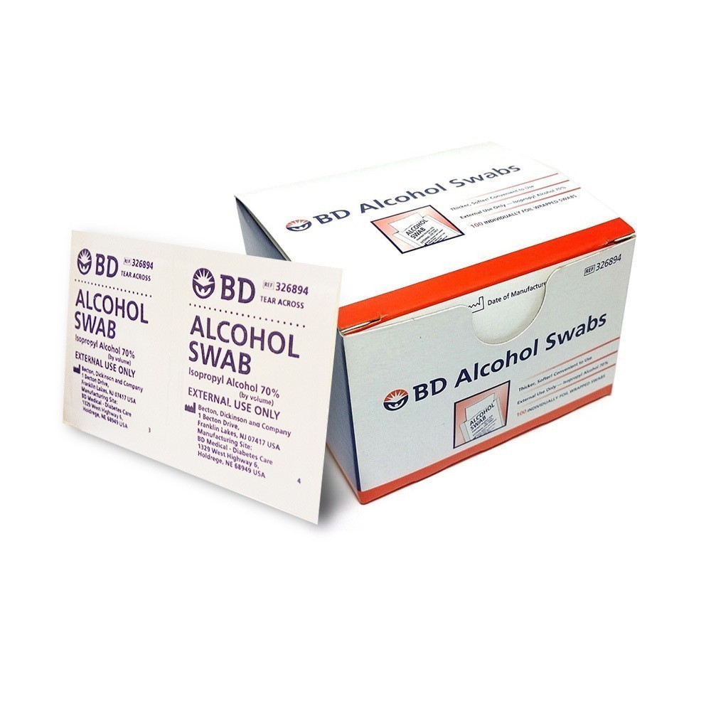 BD ALCOHOL SWABS 100's BOX (EXP:09/2025) | Shopee Malaysia