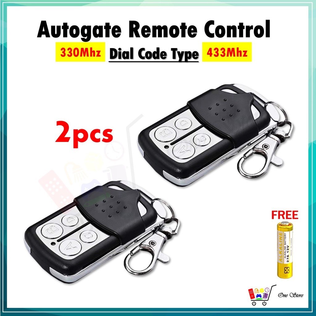 [2 pcs} 5326 Chip 330mhz / 433mhz Frequency Autogate Replacement Switch Auto Gate Remote Control ...