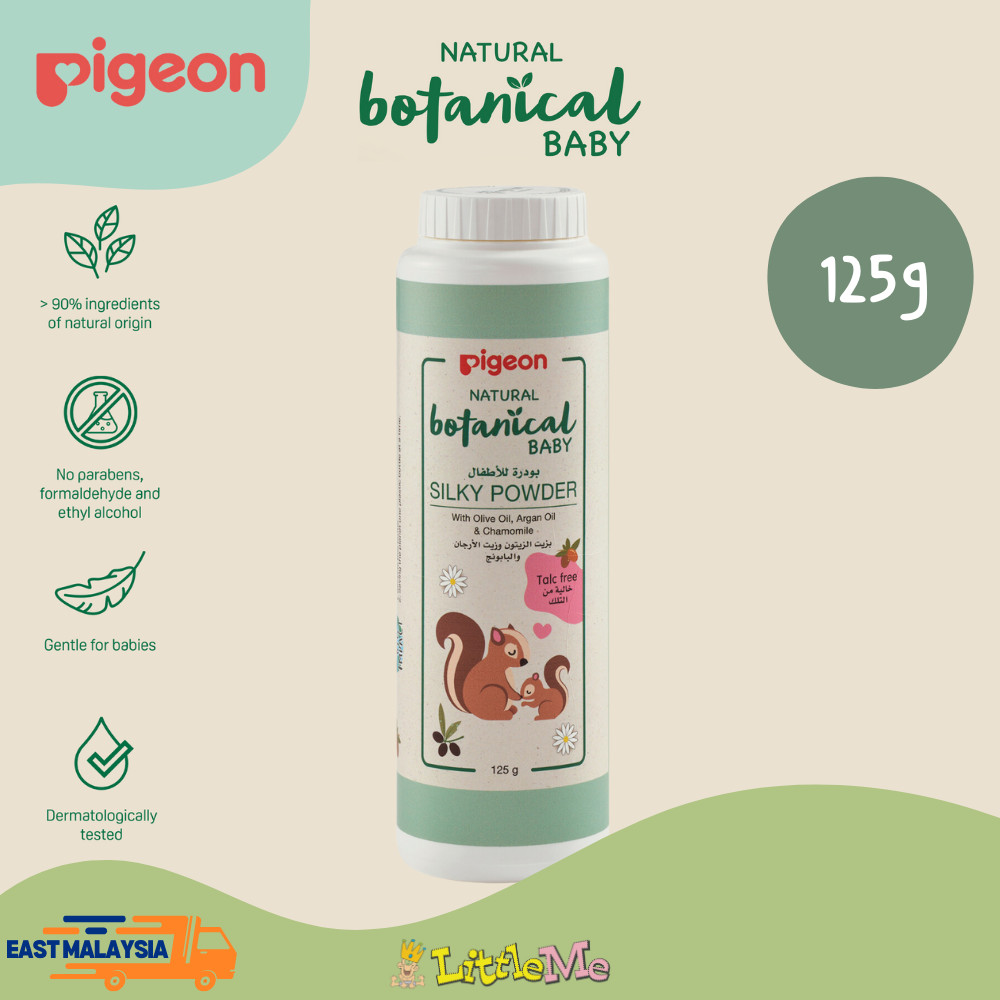 Pigeon Natural Botanical Baby Silky Powder 125g | Shopee Malaysia