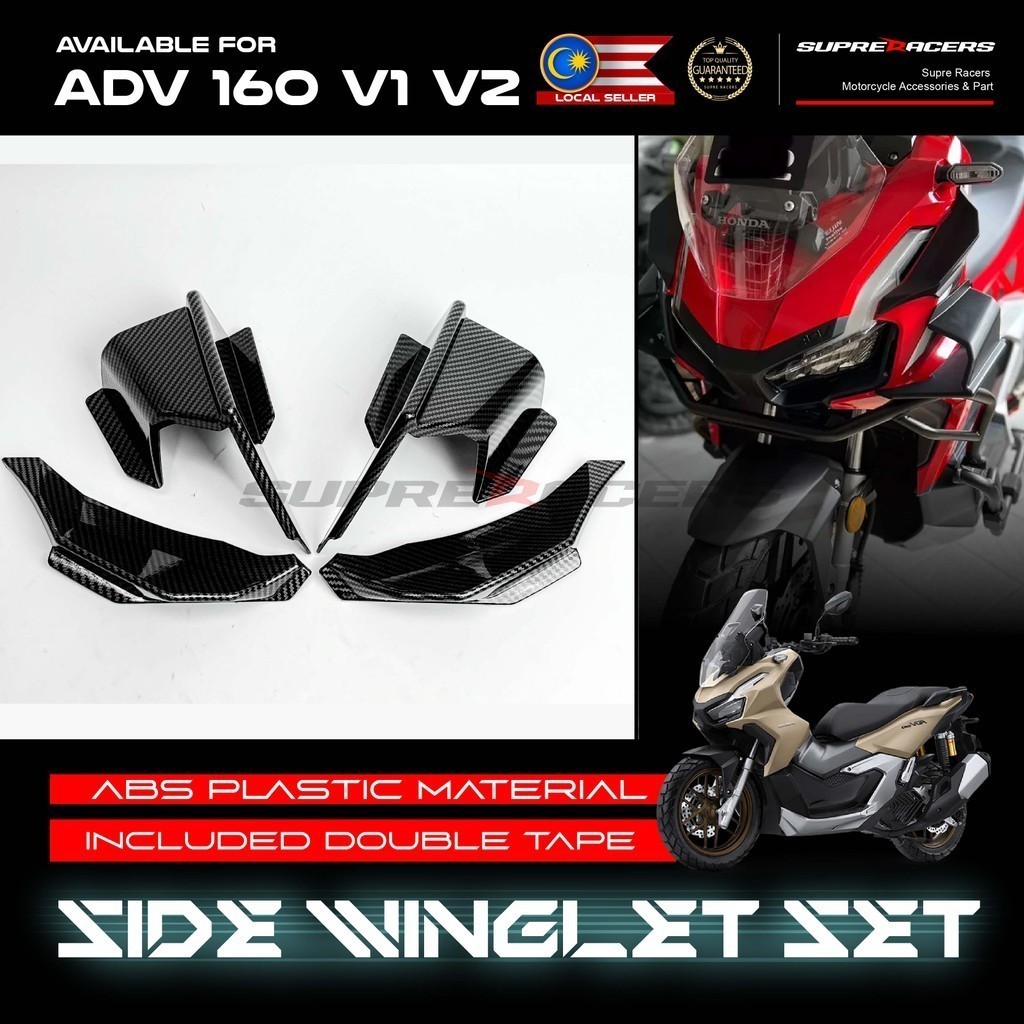 ADV 160 Winglet Set High-Quality ABS to Enhance the Style and Improve ...