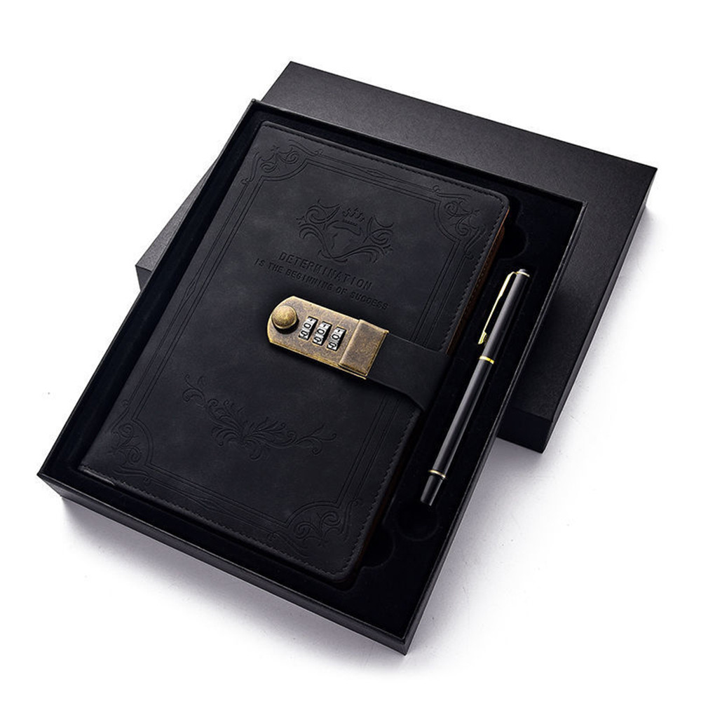 Student Password Notebook 200 Pages A5 Retro Password Book with Lock ...