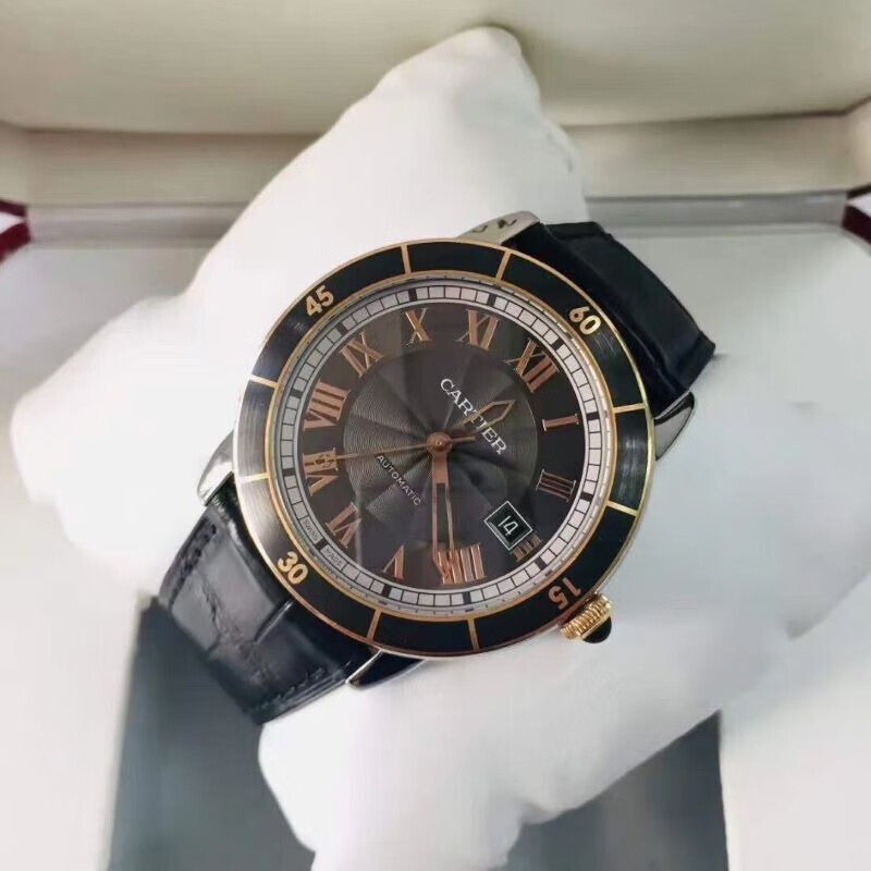 Cartier CARTIER RONDE DE CARTIER Series Coated Moving Mechanical Men's ...