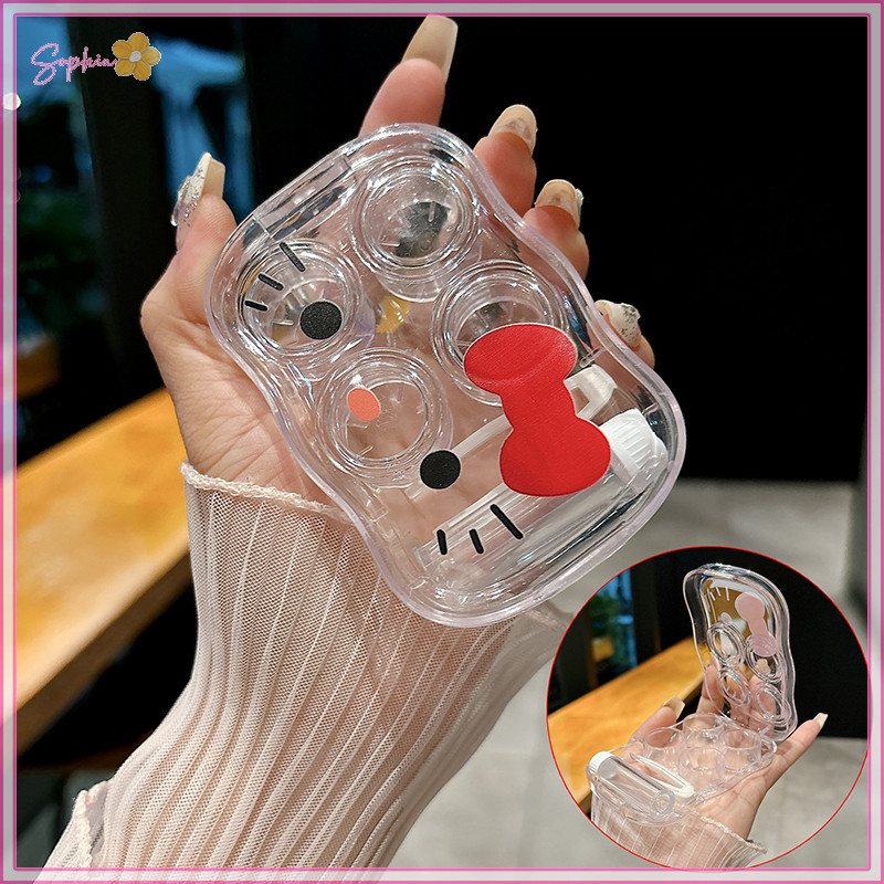 UVIGM> Sanrio Hello Kitty Cartoon Contact Lens Box Portable Beauty ...