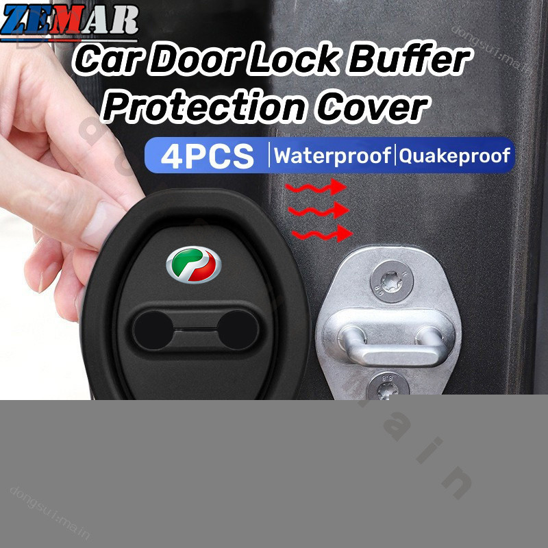 4Pcs Perodua Silicone Car Door Lock Protection Cover Door Lock Shock ...