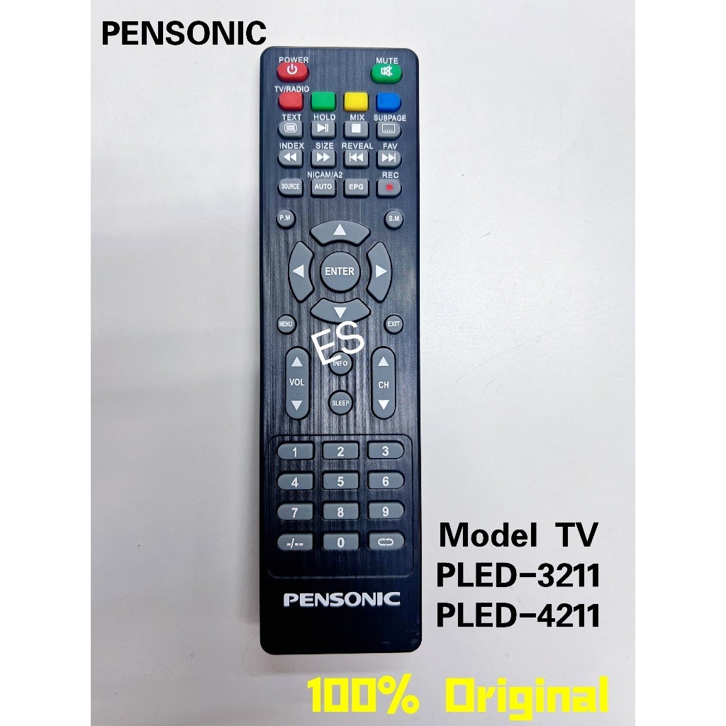 PENSONIC LED TV REMOTE CONTROL MODEL:PLED-3211T /PLED-4211T-100 ...