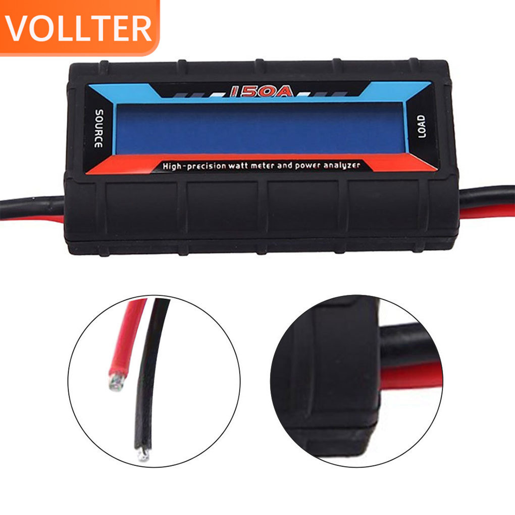 1/2/3 ABS Watt Meter Reusable 150A Digital Display Replacement Motor ...