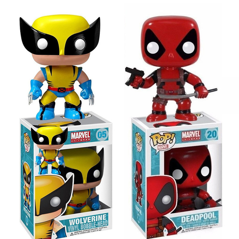 Movie Deadpool 3 Anime Figure Marvel Deadpool Wolverine Characters PVC ...