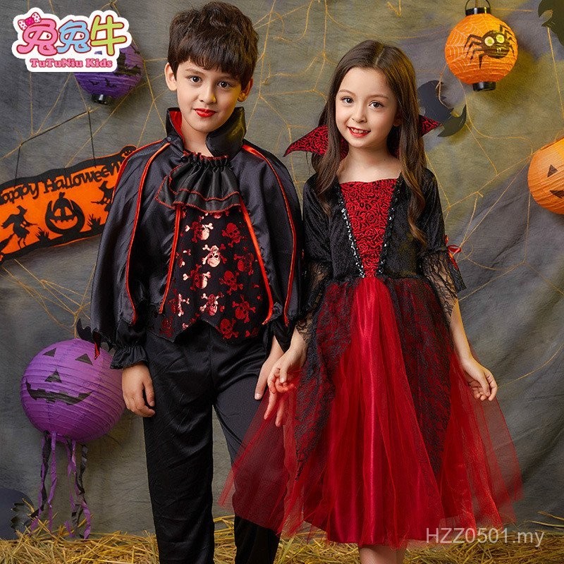Pakaian Halloween kanak-kanak budak perempuan Vampire Witch persembahan ...