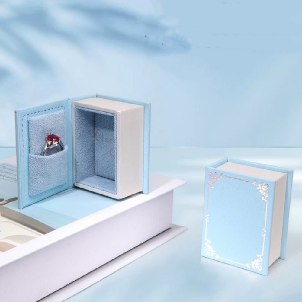Small Jewelry Organizer - Stand-up Jewelry Box with Magic Book Design ...
