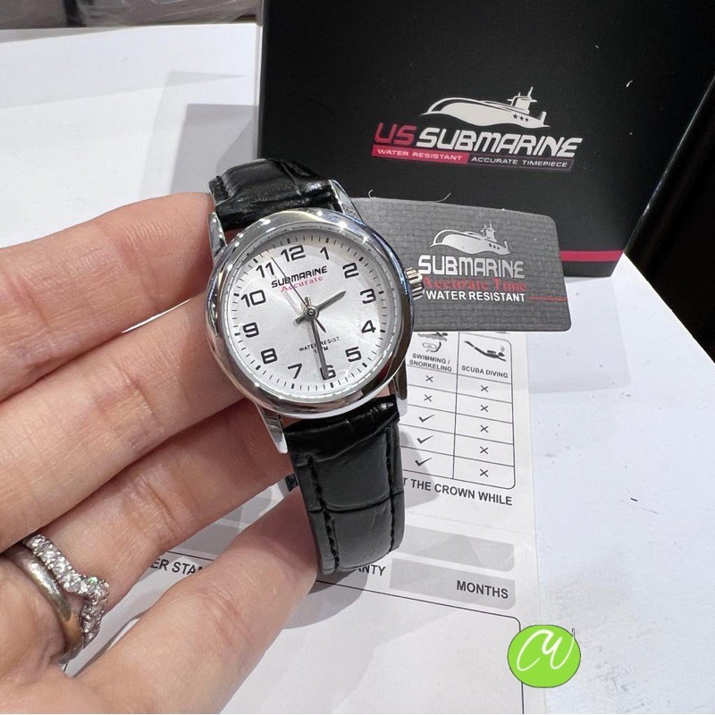[US SUBMARINE WOMEN] US SUBMARINE MINIMALIST SIZE SMALL ANALOG WOMEN WATCH J181 L PS (27mm ...