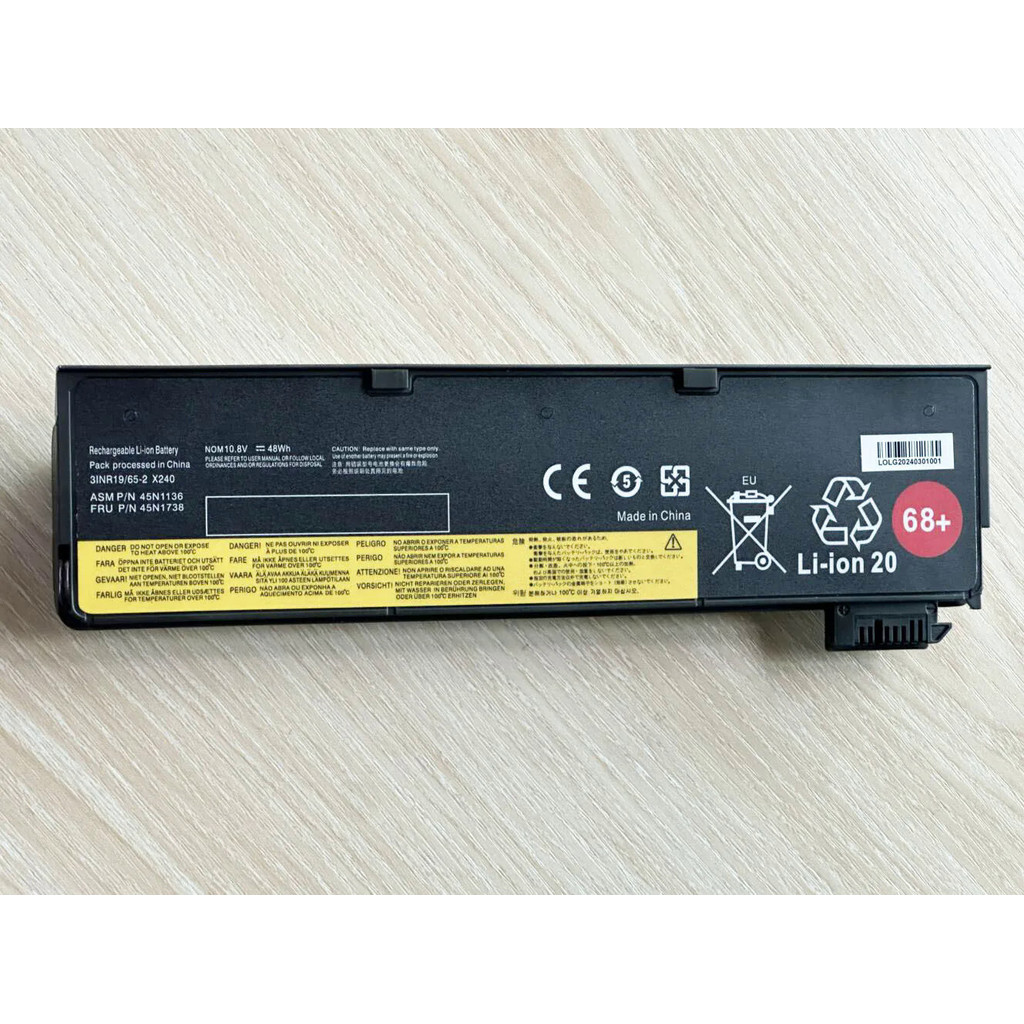 68+ Battery For Lenovo Thinkpad X270 X260 X240 X240S X250 T450 T470P ...