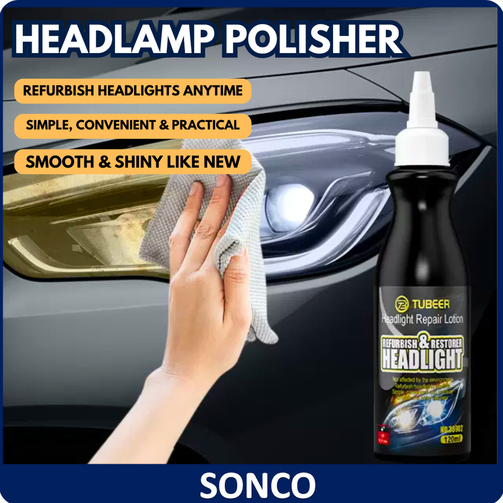 Heavy Duty Polish Lampu Kereta 120g Car Head Lamp Polisher Compound ...
