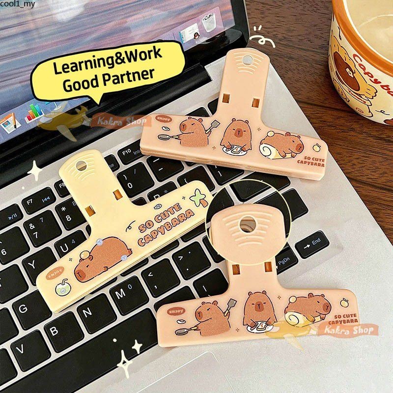 【Ready stock】 2024 Cartoon Capybara Cute Big Opening Multipurpose ...