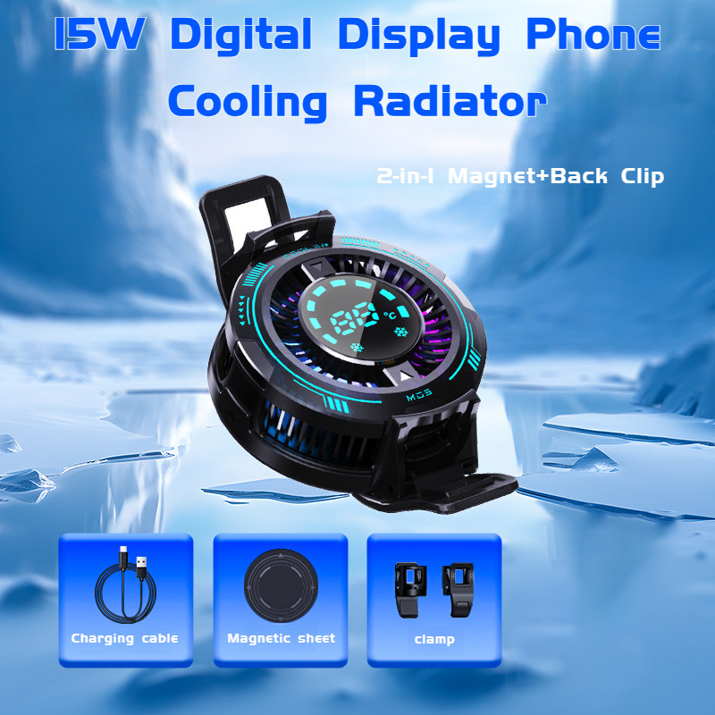 F29 Cooling Fan Smartphone Radiator Game Handle Cell Phone Cooler With ...