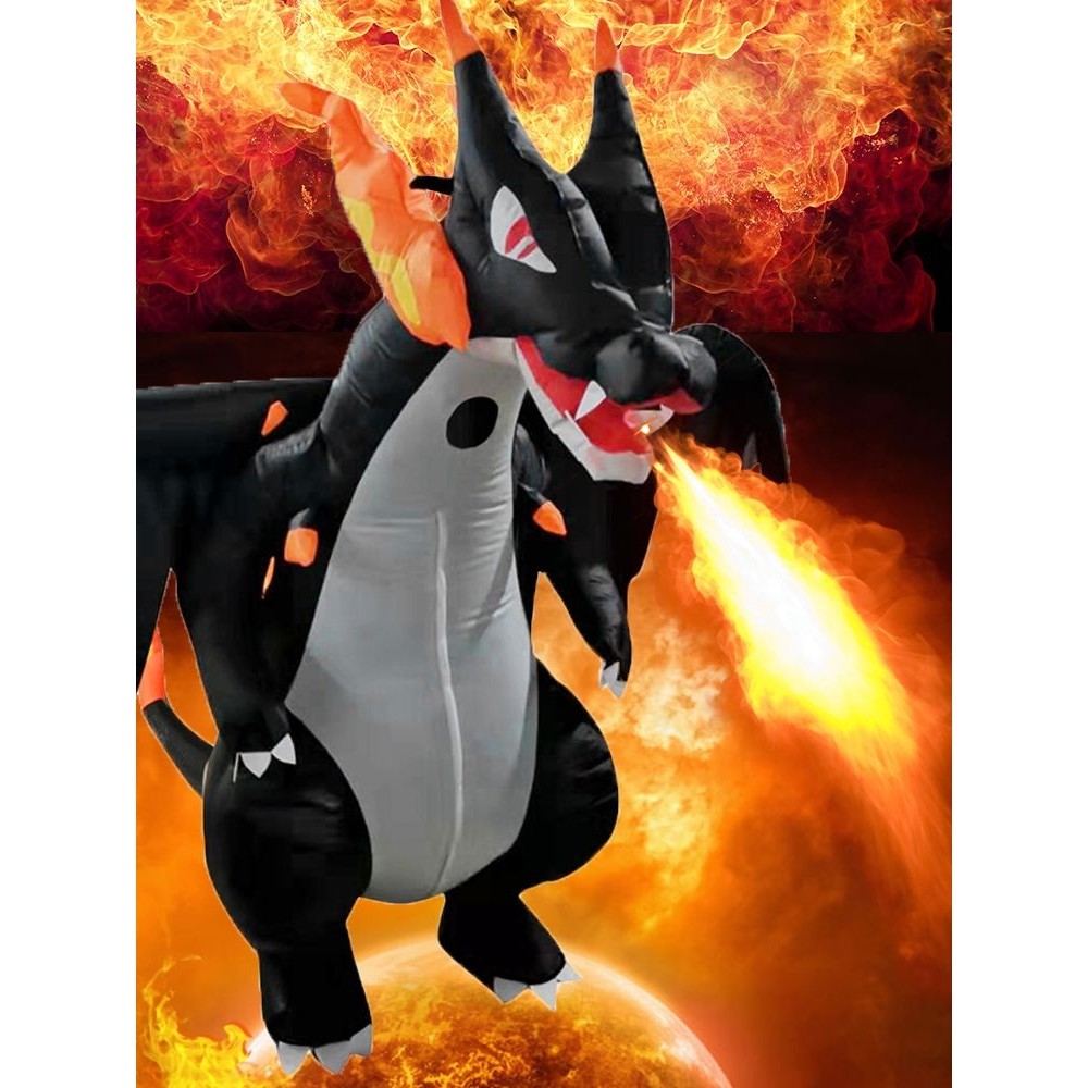 Douyin Contrast Style Charizard Charizard Inflatable Costume Strange ...