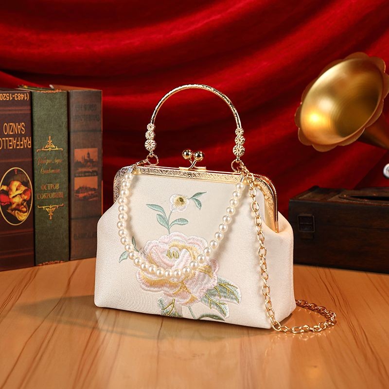 New Chinese Style National Embroidered Messenger Bag Hanfu Plain ...