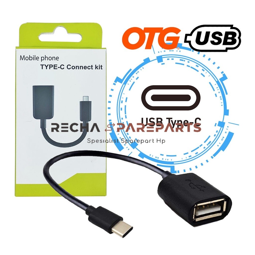 Type C OTG CABLE / USB TO TYPE C OTG DATA CABLE / TYPE C Connector ...