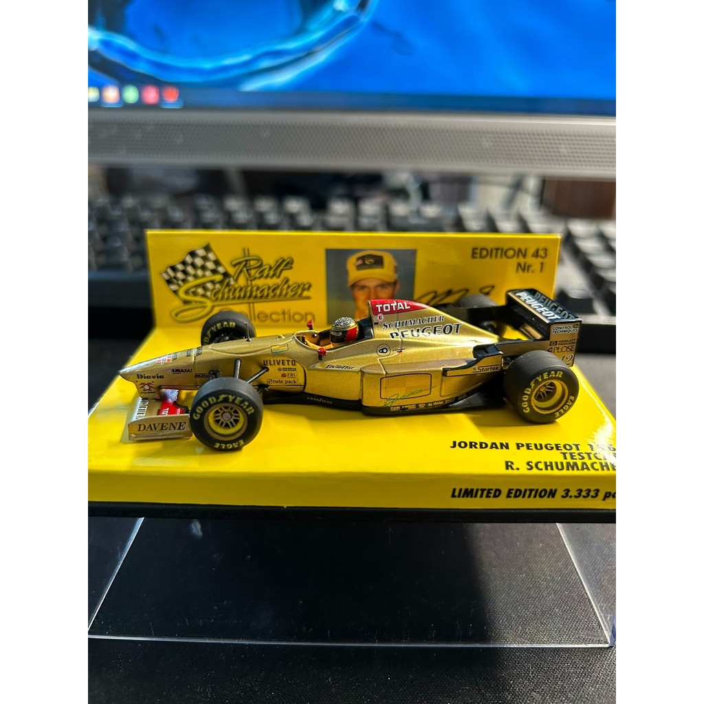 Mini Cut 1/43 F1 Jordan Fleet Jordan 196 testcar Ralph Schumahe [Model ...