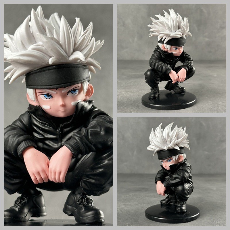 Spell Back to War Q Version Gojo Go Squatting Posture Handsome Car ...