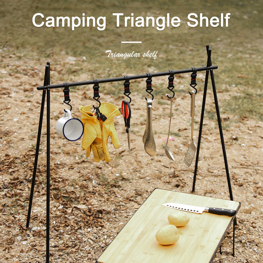 WellHike Outdoor Camping Storage Rack Foldable Aluminum Alloy Triangle ...