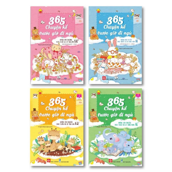 Storybook of 365 bedtime stories Helps develop IQ-EQ for children 2 ...