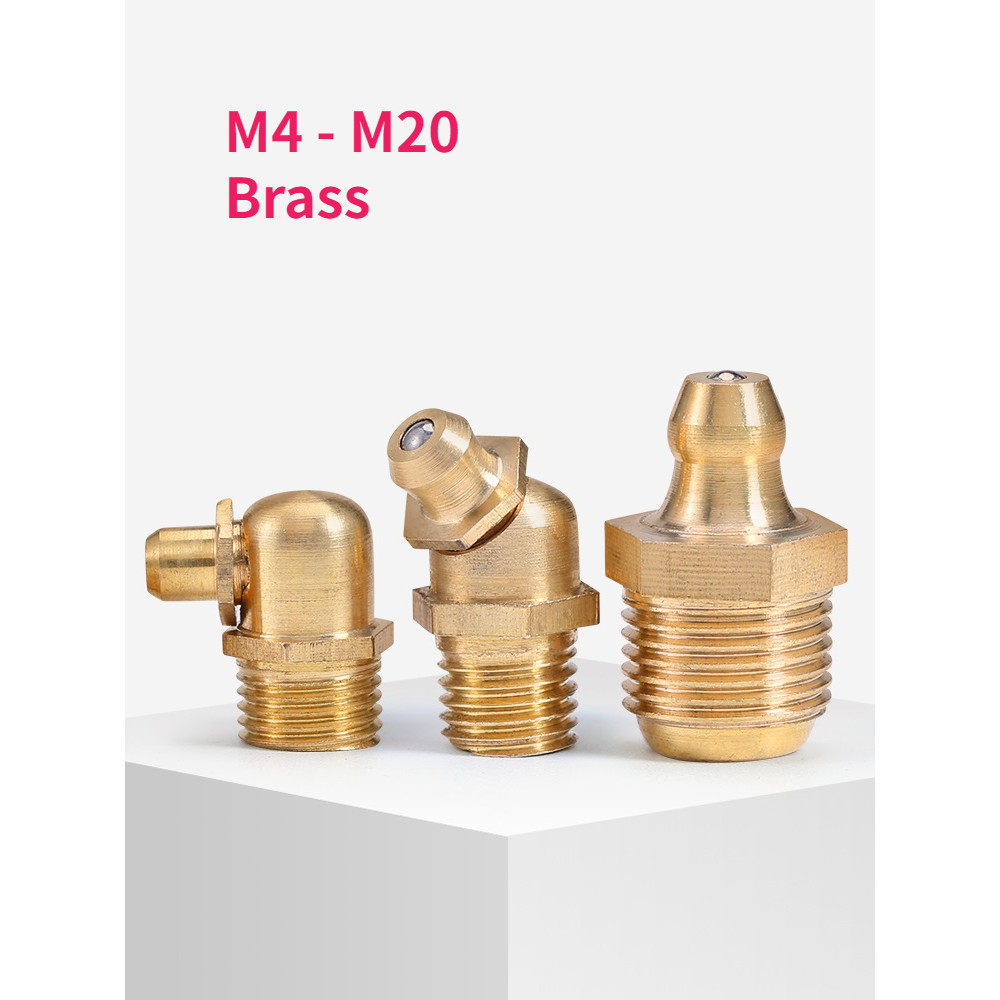 M4 M5 M6 M8 M10 M12 M14 M16 M20 Brass Grease Nipple Metric Imperial ...