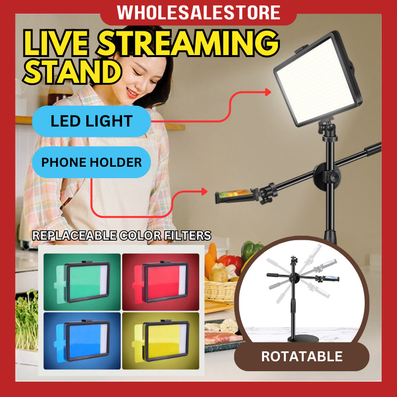 Live Streaming Studio Dimmable Photography Lighting w/ USB Cable ...