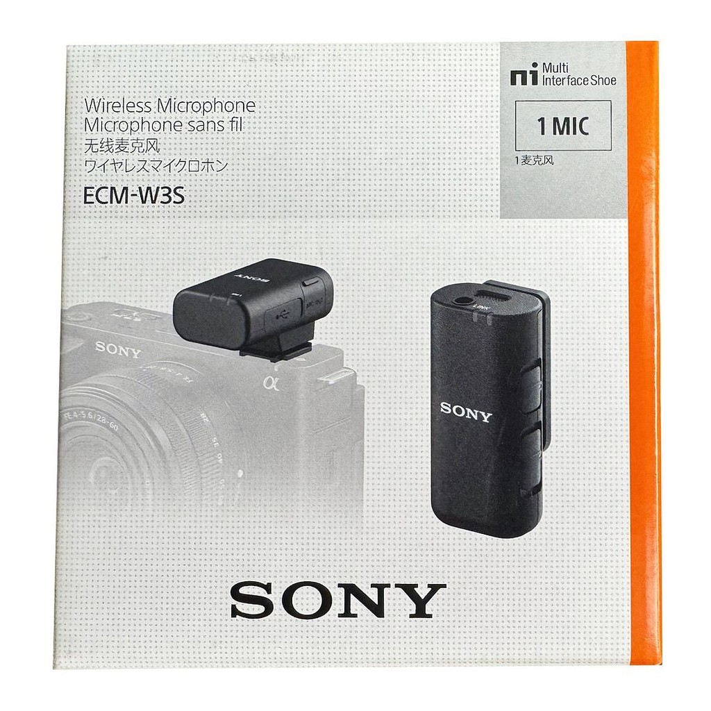 Sony ECM-W3S Single-channel Wireless Microphone (1 Transmitter + 1 Receiver) | Shopee Malaysia