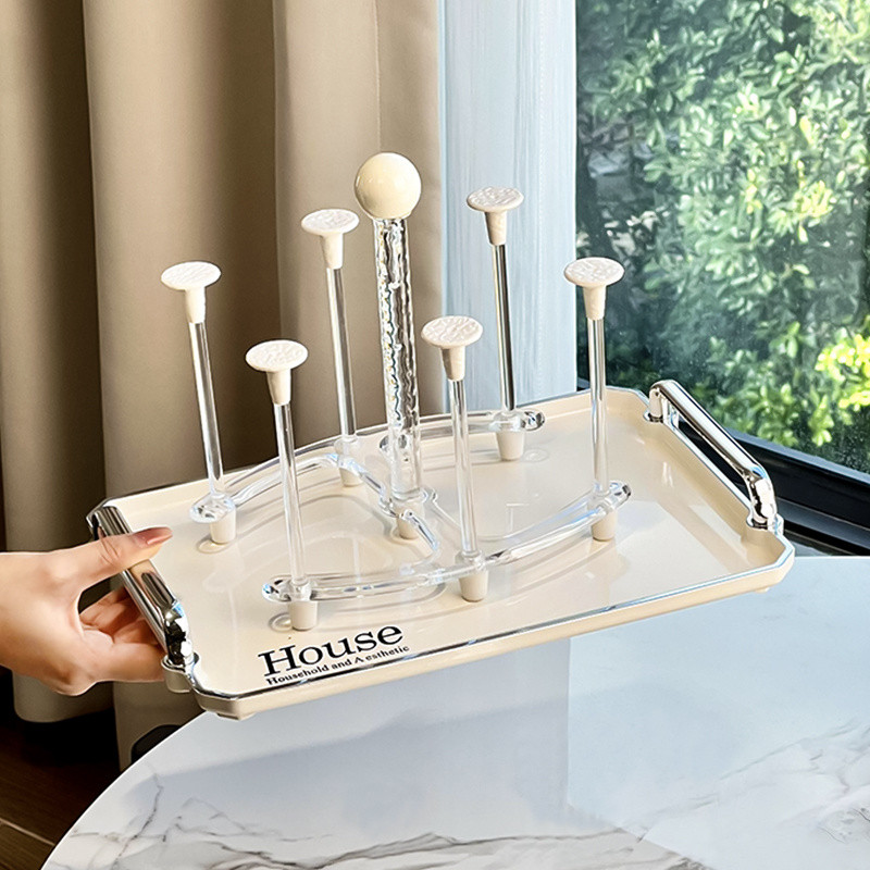 Respect Mousse Simple Cup Shelf Shelf Living Room Desktop Glass Tea Cup ...