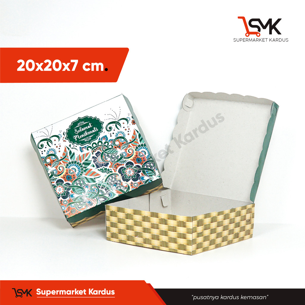 Box 20x20x7 -R10 (Pack of 10 pcs) Cardboard/Carton/Duplex/Box Rice ...