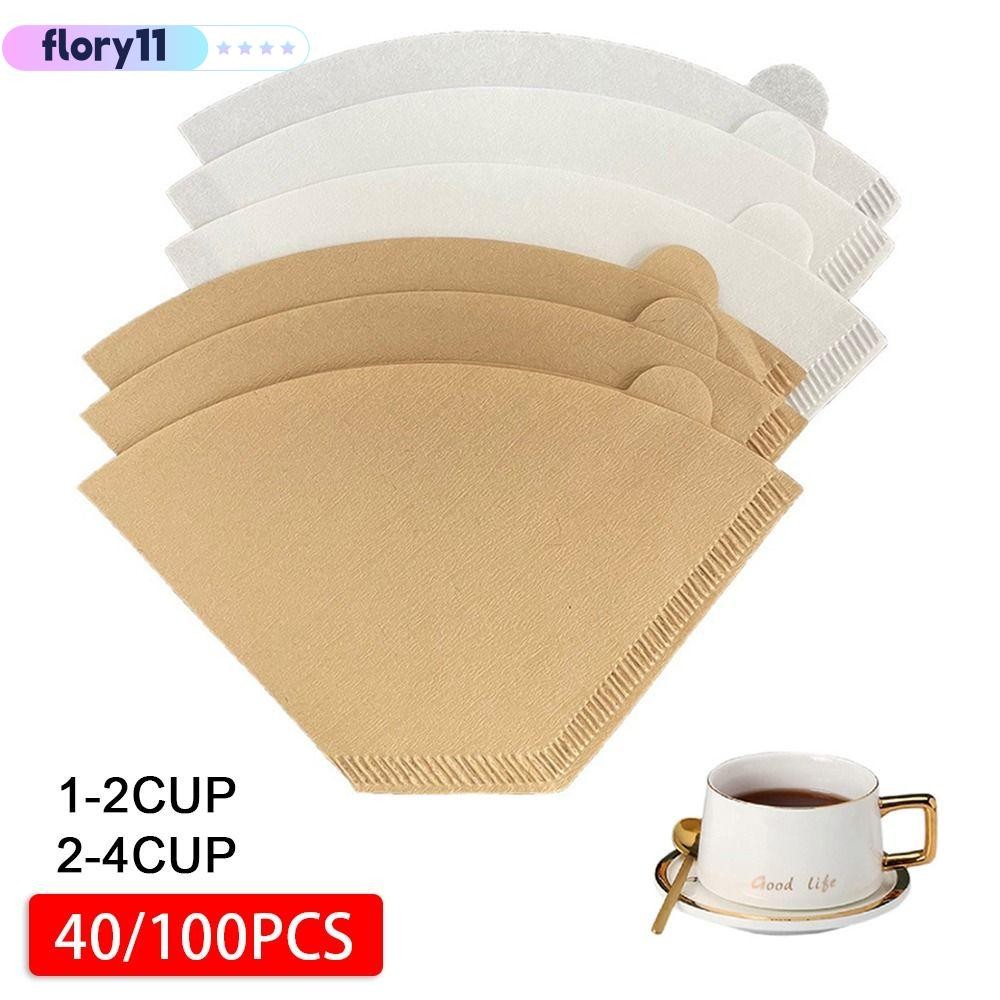 FLORY11 40/100Pcs Hand-brewed Coffee, Pull-out Drip V-Shape U-Shape ...