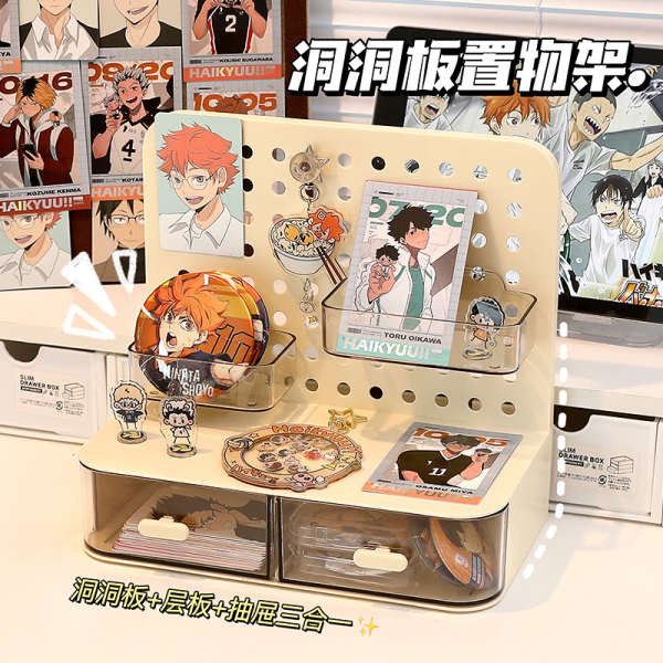 figurine display rack figurine box figurine Papan lubang desktop jenis ...