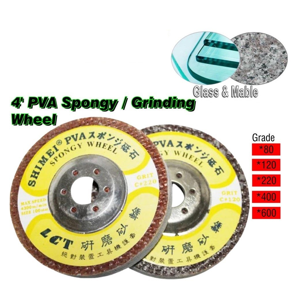 PVA Spongy / Wheel Grindstone Sponge Abrasive Grinding Wheel for Glass ...