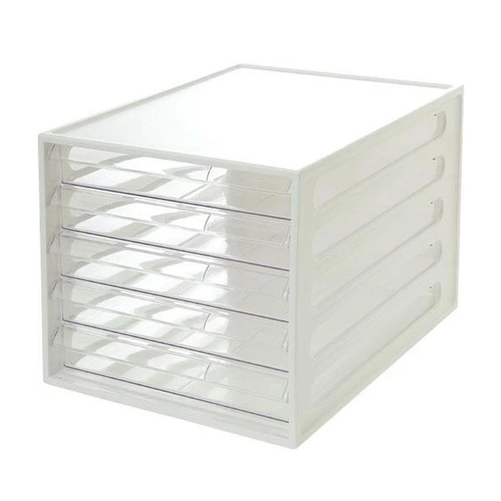 NITORI A4 Letter Drawer 5-Tier WH/CL | Shopee Malaysia