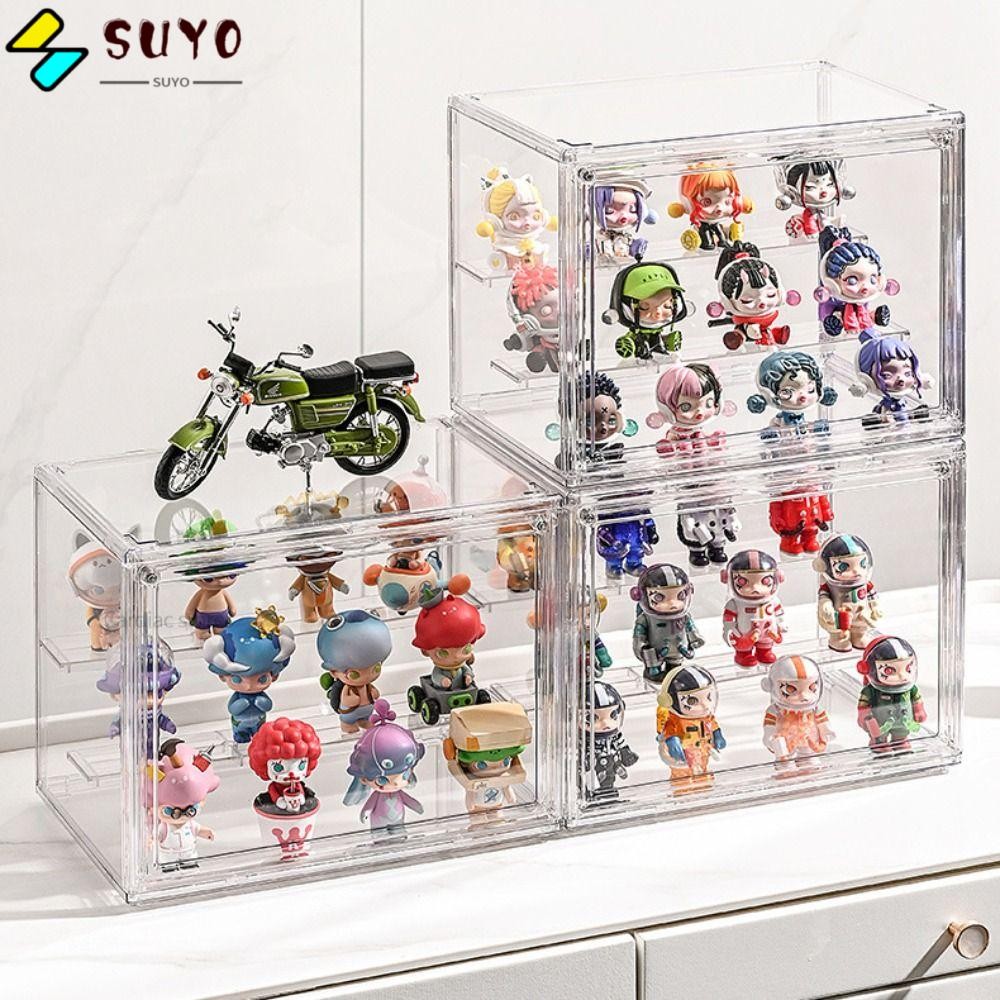 SUYO Display Box , Collapsible 3 Tiers Action Figure Organizer ...