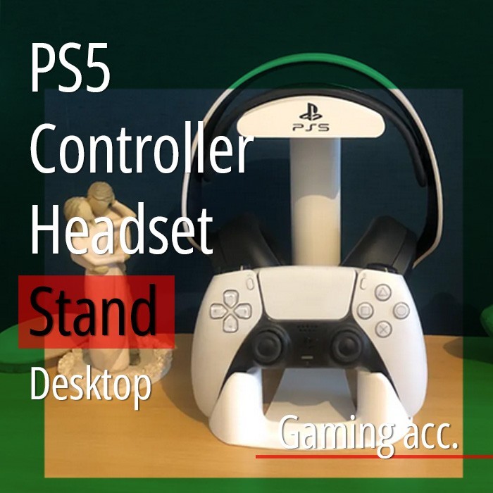 Dualsense Playstation Controller & Headset Stand PS4 PS5 DESKTOP Dual ...