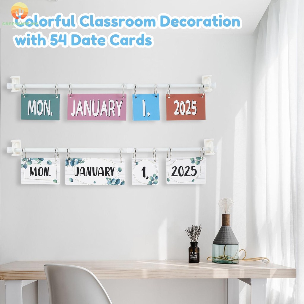 Flip Calendar with Adjustable Holder Colorful Calendar Bulletin Board ...