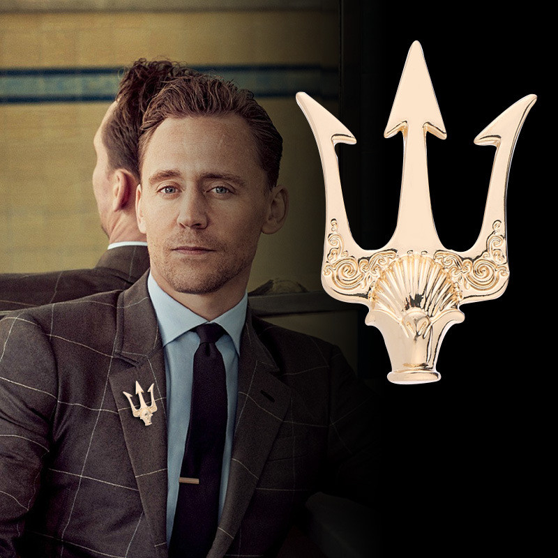 Overseas Trident Suit Men's Brooch Corsage Badge Brooch Collar Pin ...