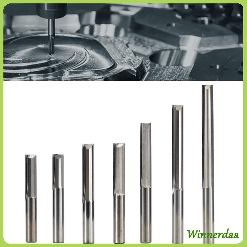 WIN 2 Flute Straight Slot Milling Cutter 6mm CNC Shank Router Bits for ...