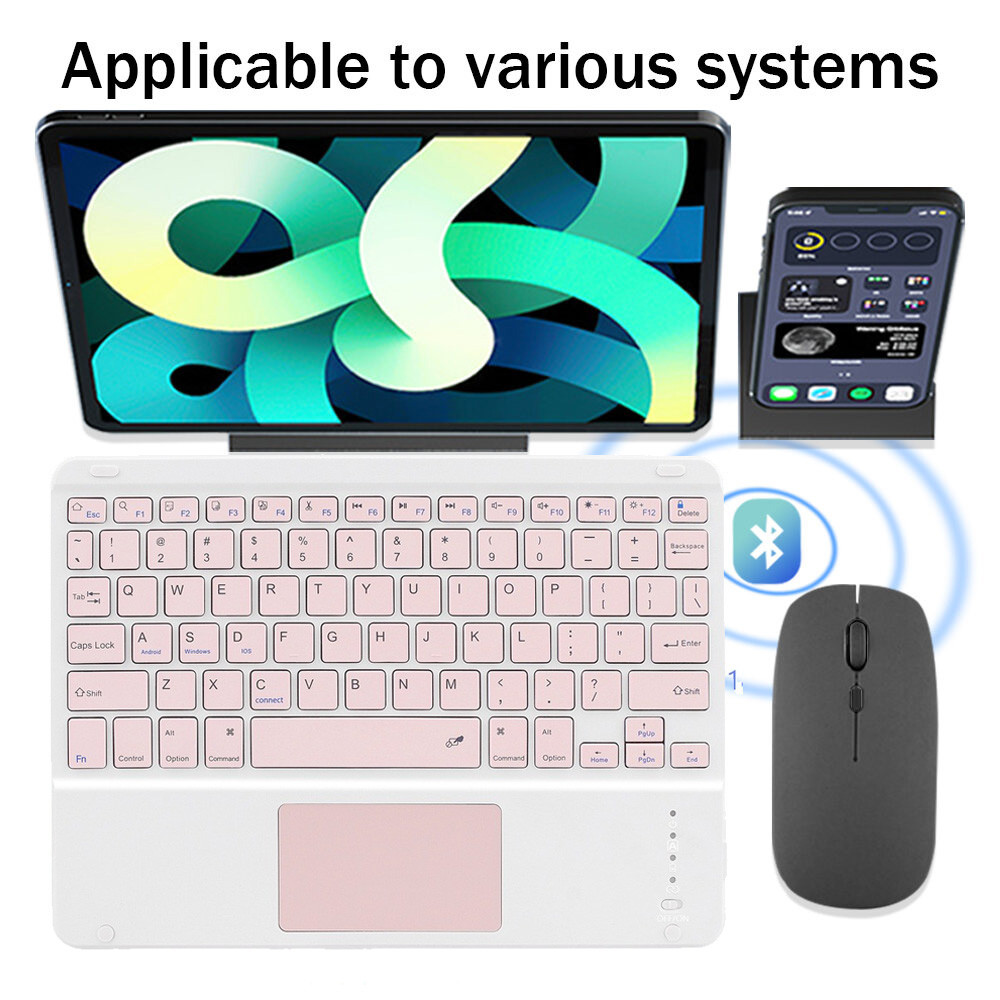 [Ready Stock] Wireless Bluetooth i pad keyboard with touchpad and mouse ...