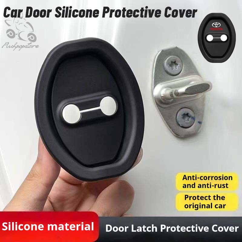 NEW Car Door Silicone Protective Cover Door Lock Silent Anti-collision ...