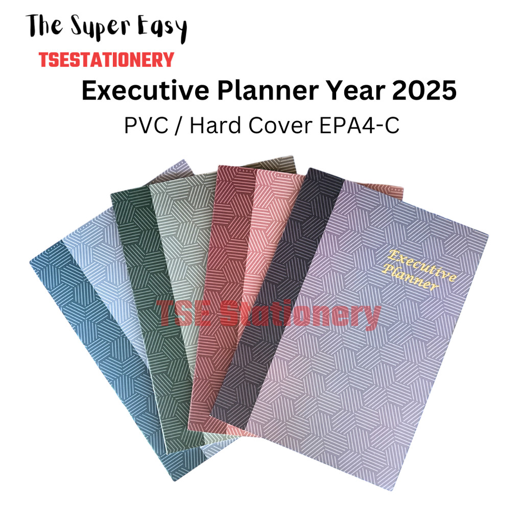 2025 A4 Size Executive Planner PVC Cover / Card Cover Diary Calendar ...