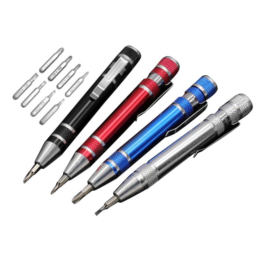 Handy Screwdriver Pen with 8 Interchangeable Tips Essential for ...